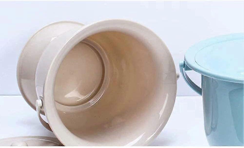 Urinals Spittoon Chamber Pot with Lid, Plastic Female Urinal Basin ...