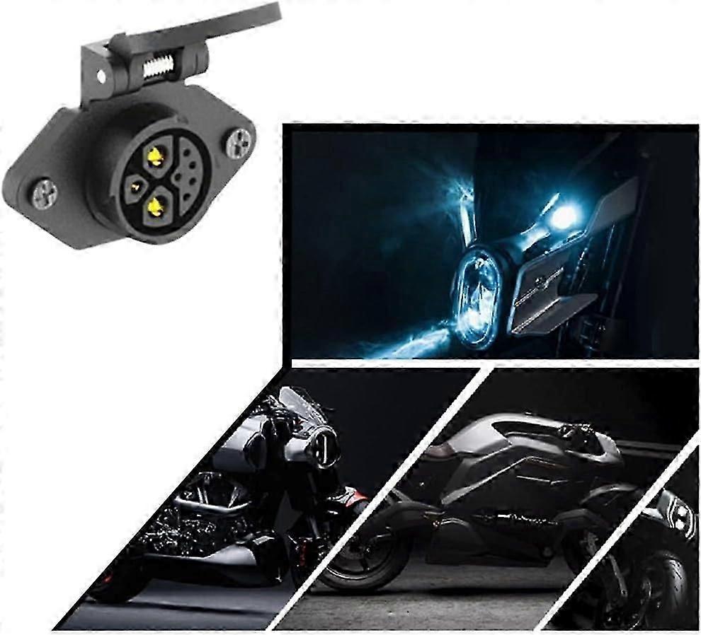 Motorcycle charging socket with protection class IP67, 8pin plug and ...