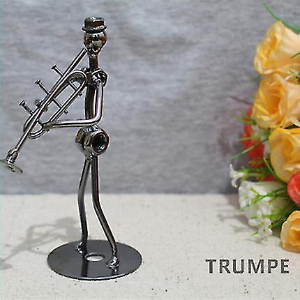 8 Styles 13cm Iron Music Band Figurine Metal Musician Model Creative ...
