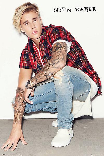 Justin Bieber Crouch (Bravado) Poster (24 x 36) | Fruugo UK