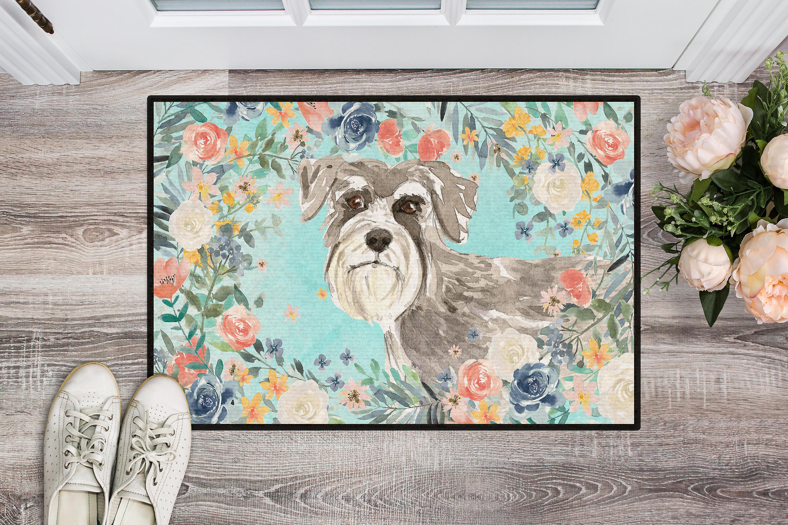 Schnauzer #1 Door Mat, Indoor Rug or Outdoor Welcome Mat 24x36 Doormat ...