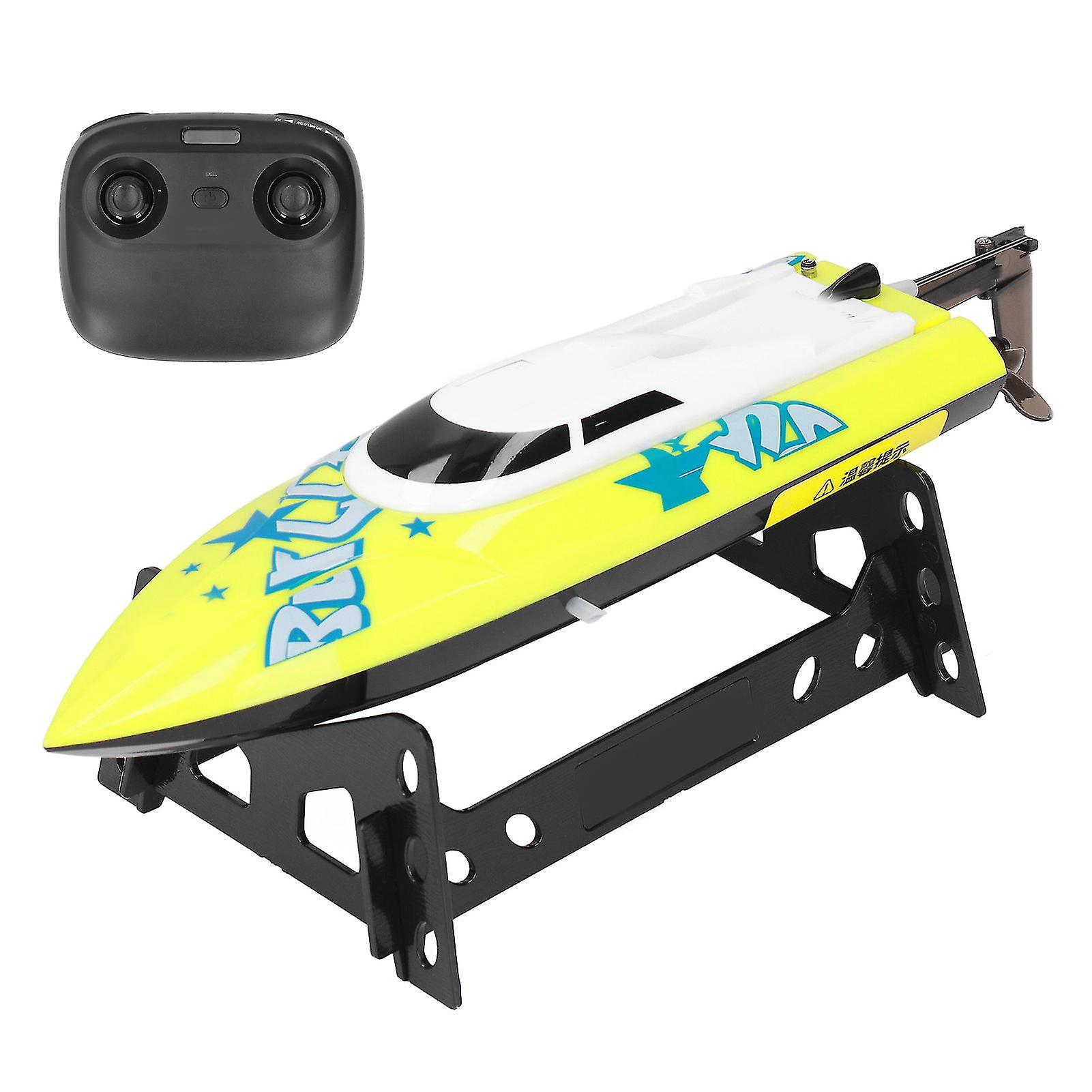 Yellow RC Racing Boat - High Speed for Pools and Lakes with 2.4 GHz ...