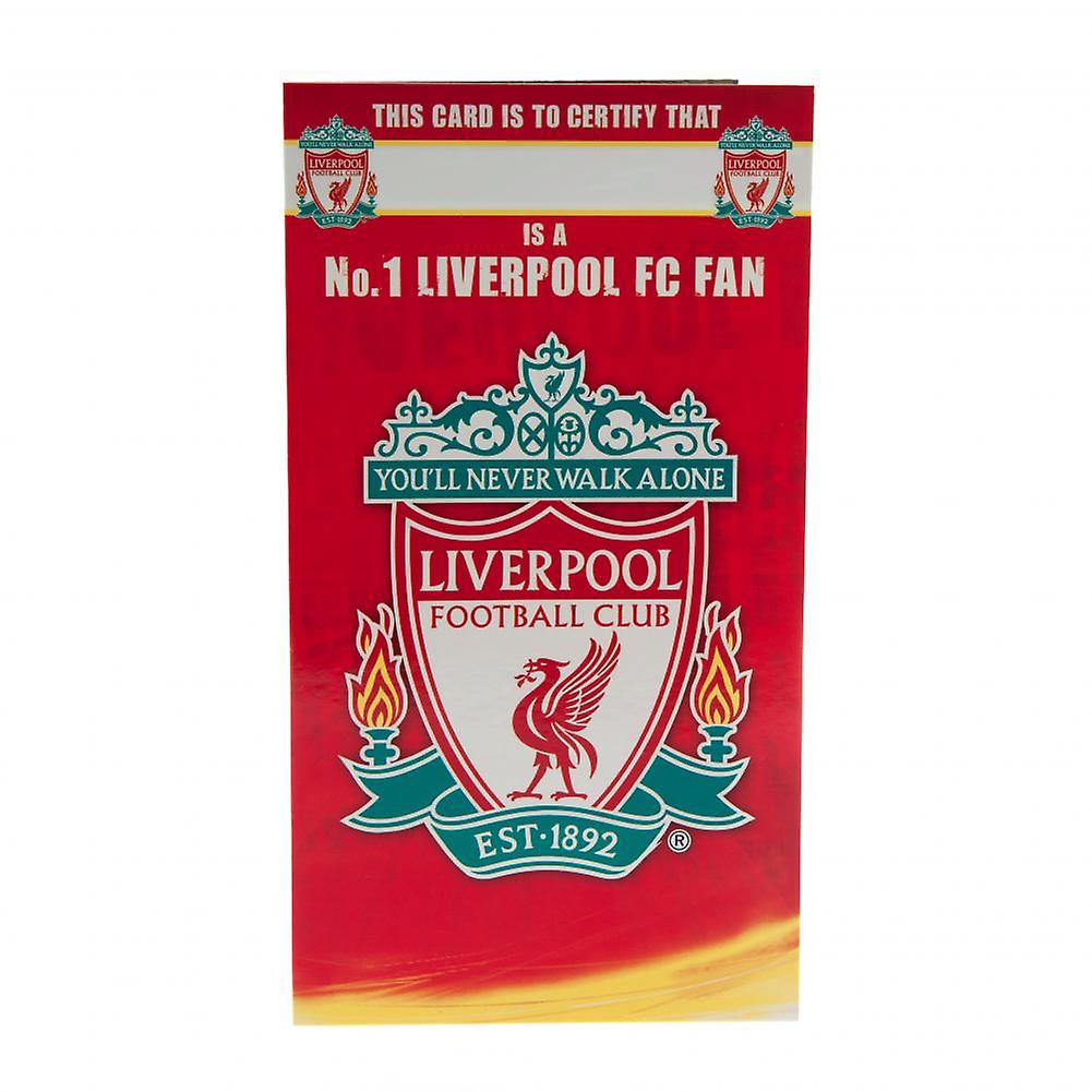 Liverpool fc birthday card no 1 fan | Fruugo UK