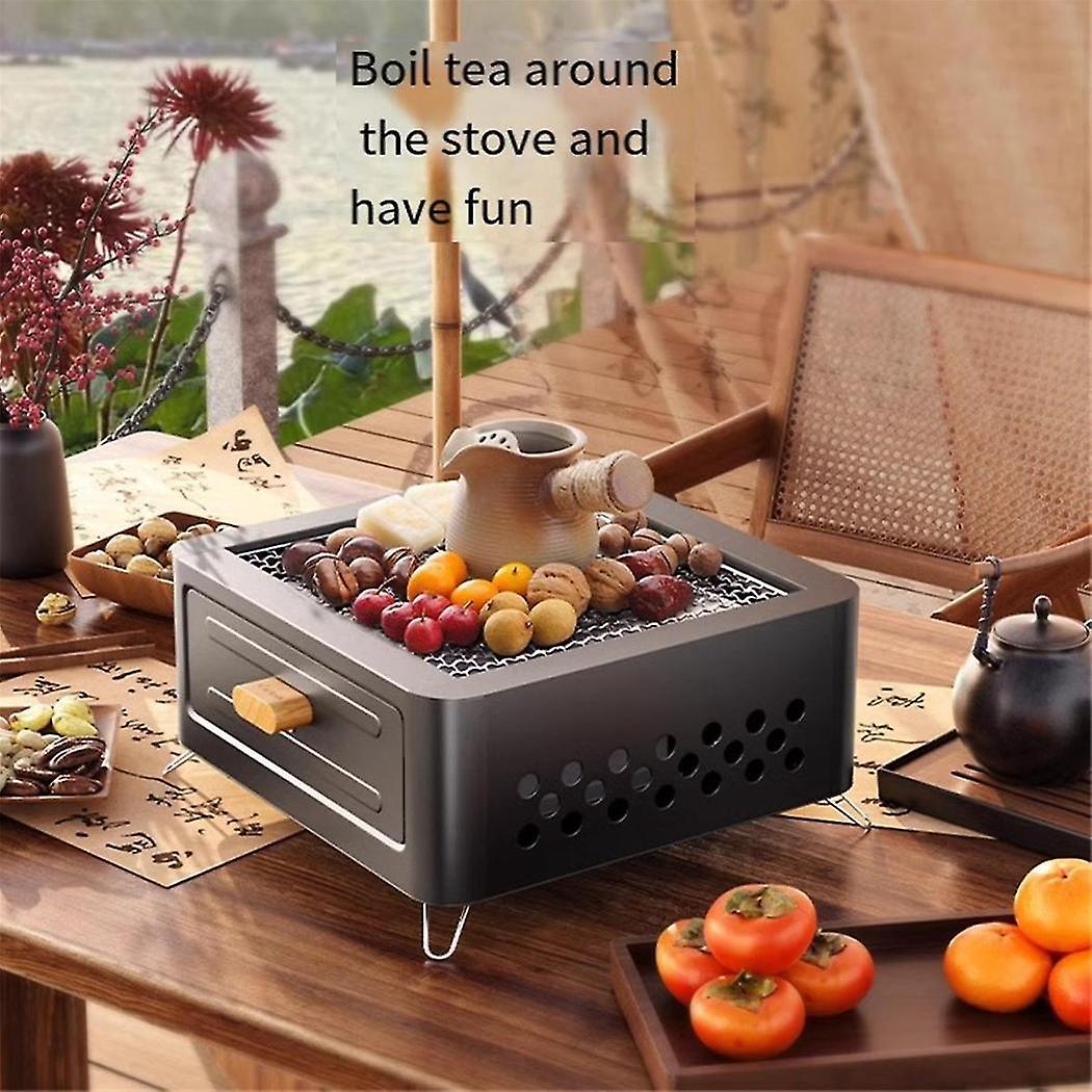 Charcoal Grill, BBQ Grill Folding Portable Smoker Grill, Barbecue Grill ...