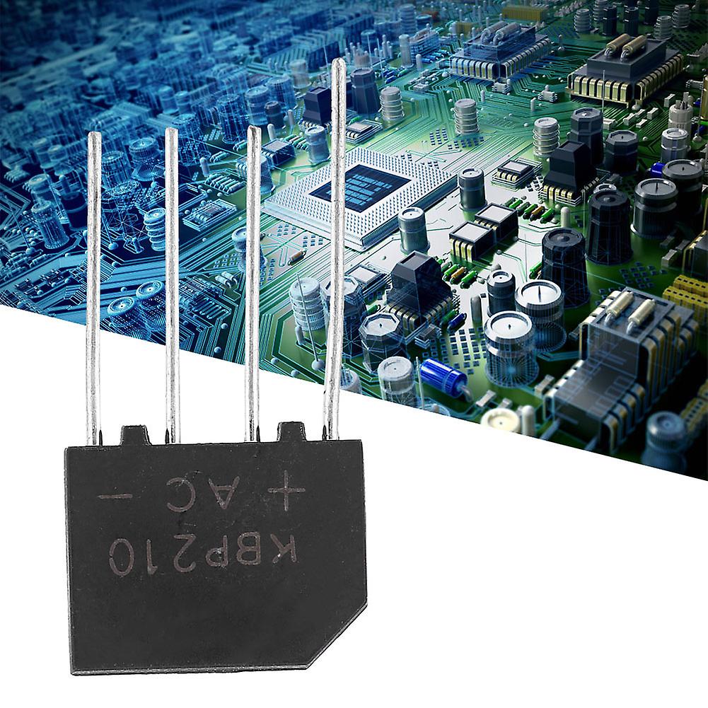 2A 1000V Diode Bridge KBP210 Flat Rectifier Bridge for Electronic ...