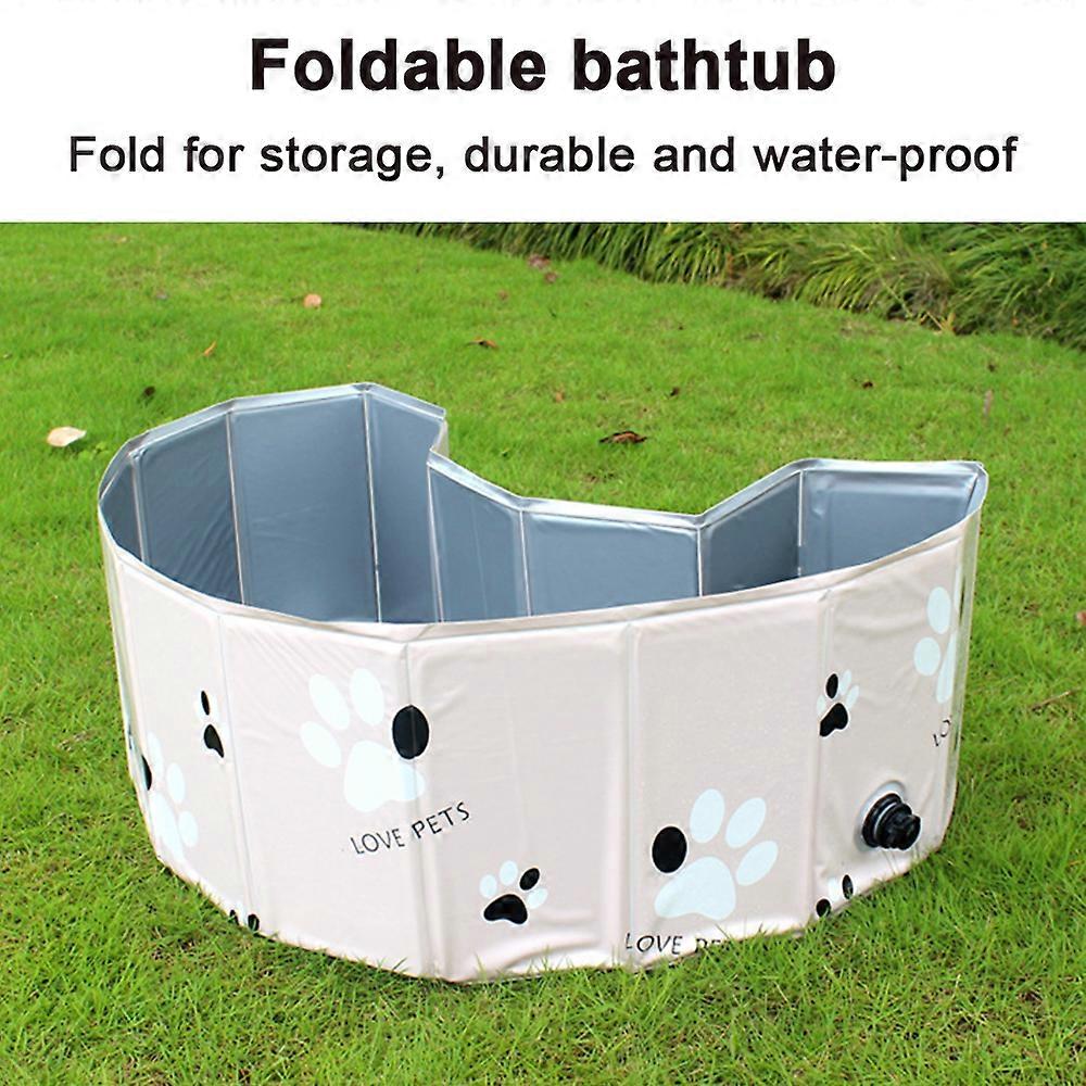 PVC Pet Swimming Pool Portable Foldable Pool Tub Bathtub Wash Tub Water ...