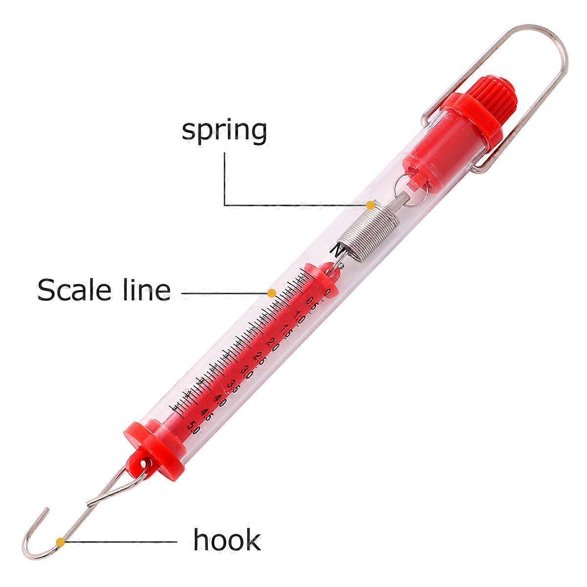 2 Pcs Hanging Spring Balance Dynamometer Meter Spring Scale Dual Scale ...