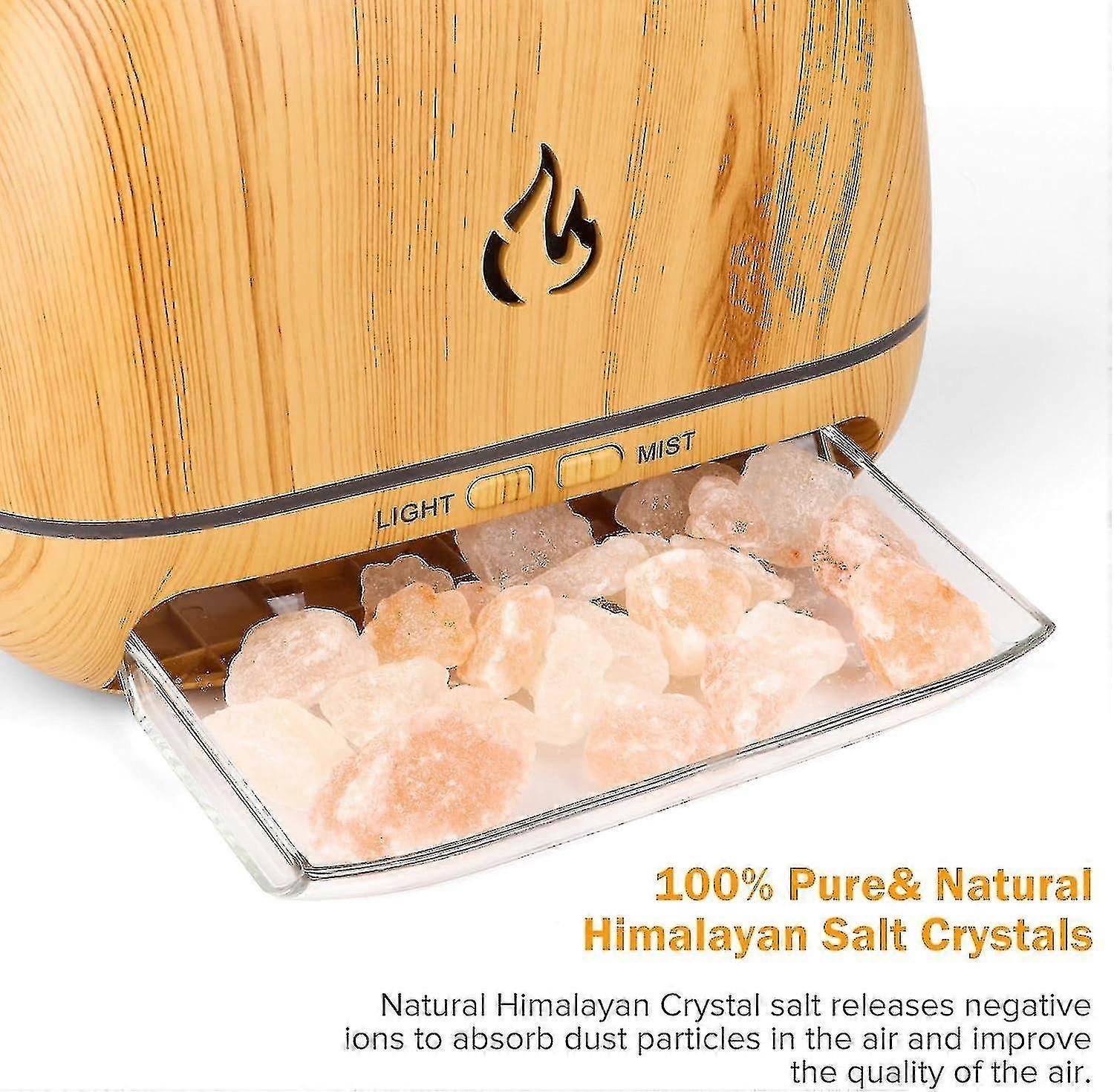 2024 3 in 1 Himalayan Salt Rock Aroma Diffuser, Ultrasonic Essential ...