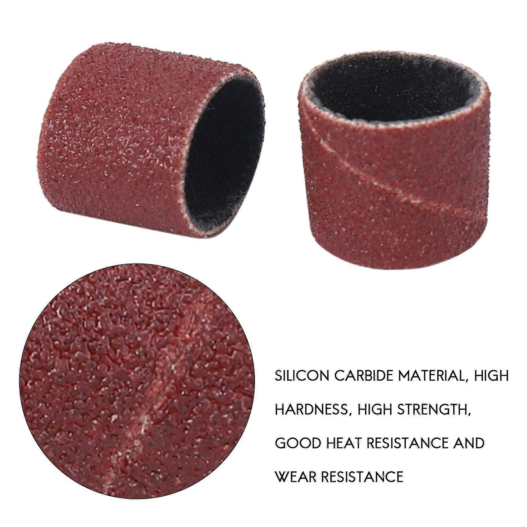 100pc 1/2" Sanding Bands Kit with 2 Sanding Drum Mandrel For Tools ...