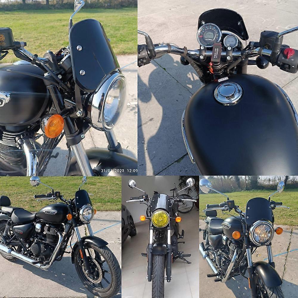 For Royal Enfield Meteor 350 Windscreen Windshield Wind Deflector ...