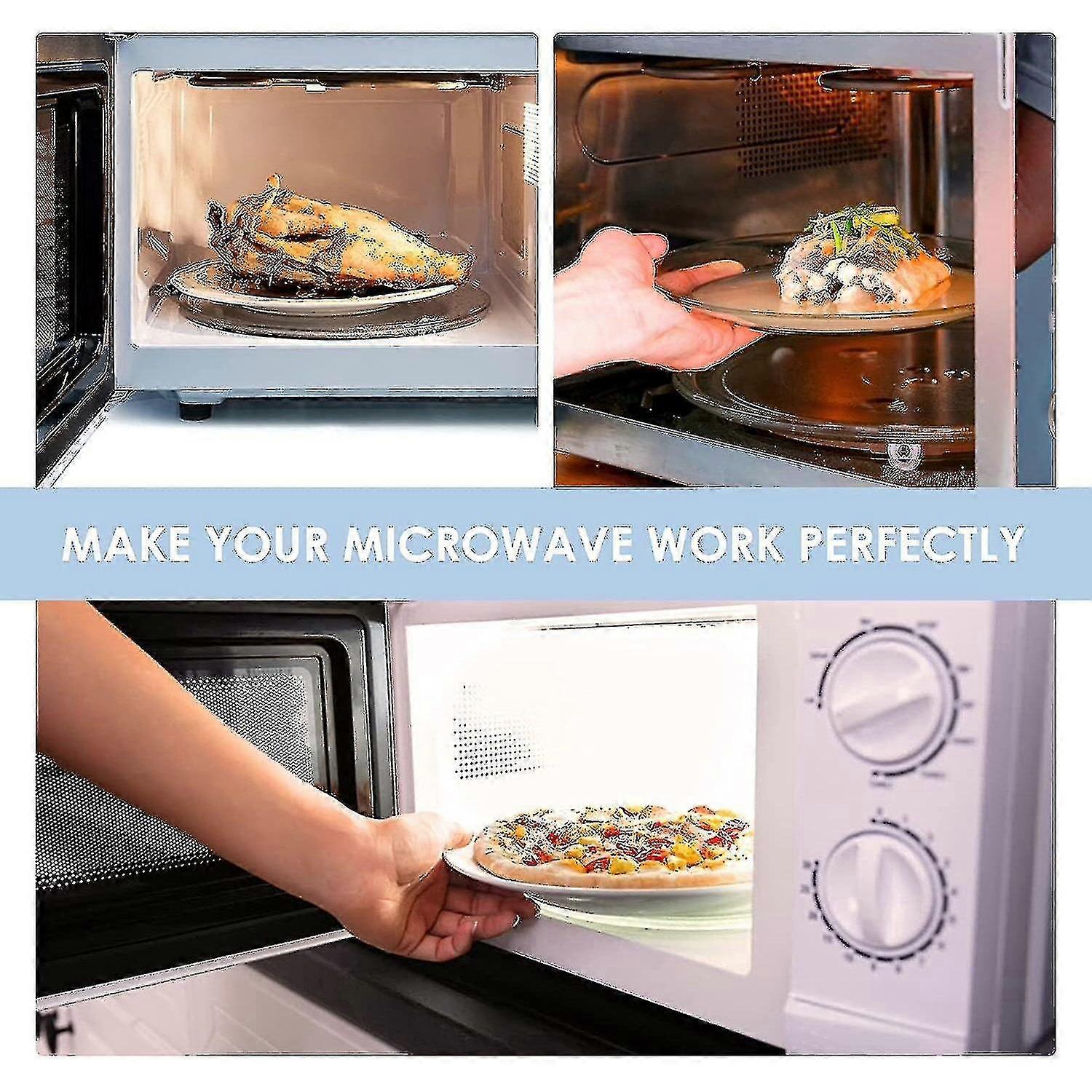 Rotating Plate For Microwave Oven, Glass, 25.5 Cm, Transparent | Fruugo UK