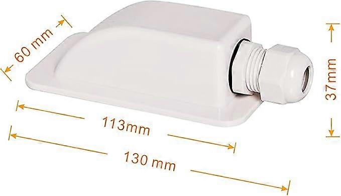 White Waterproof Single Cable Entry Gland, ABS IP68 Waterproof Cable ...