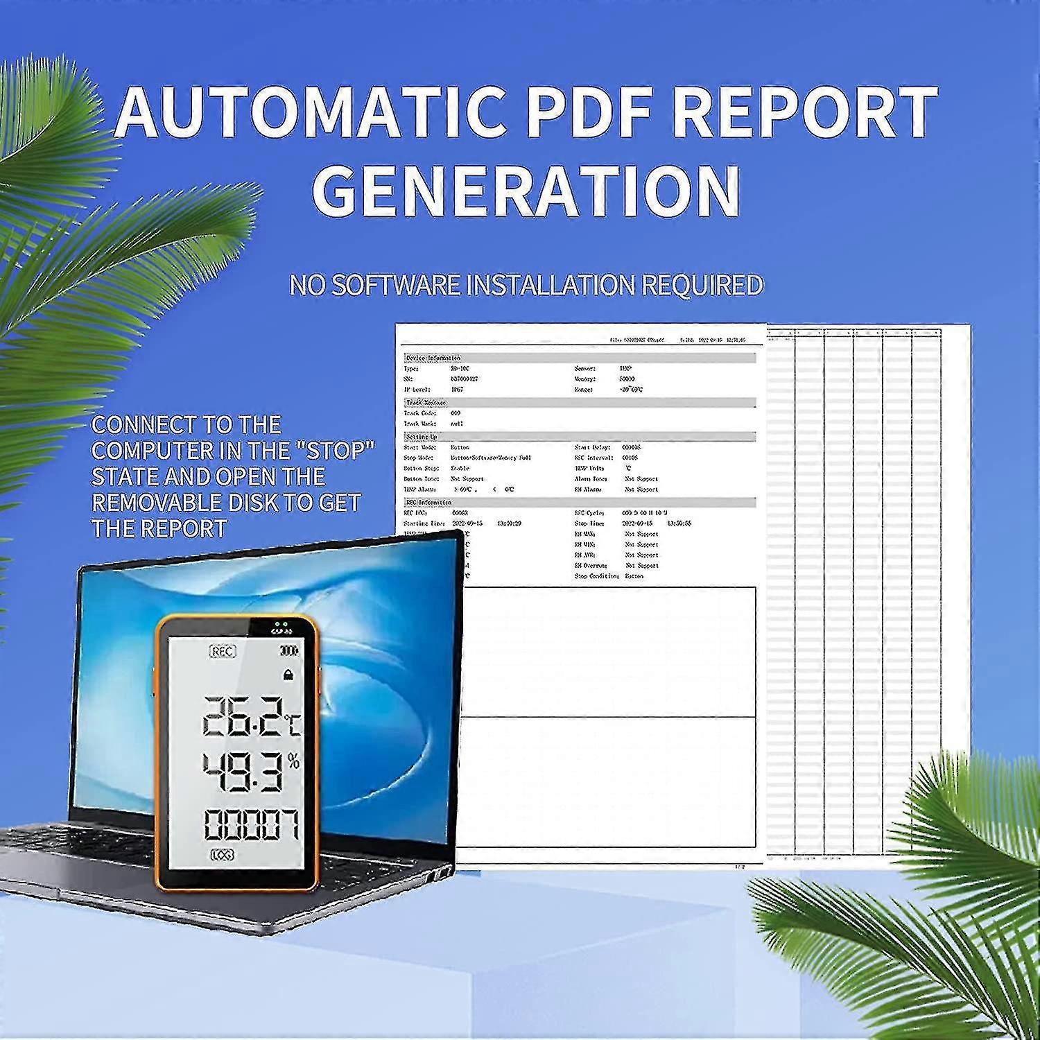 -80 Digital Temperature And Humidity Data Recorder Removable Buffer ...