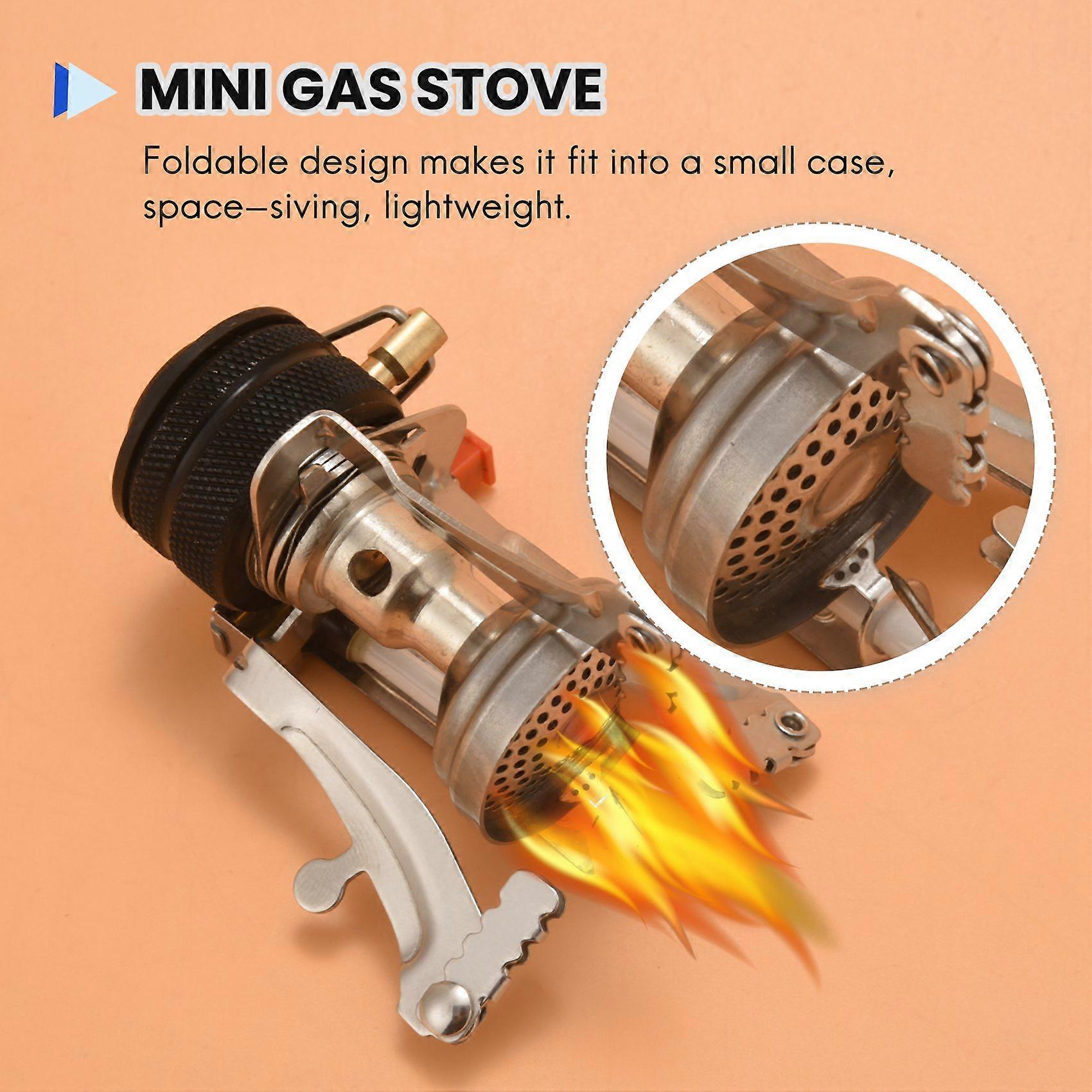 Mini Gas Stove Super Lightweight Camping Stove Outdoor Cooking Burner ...