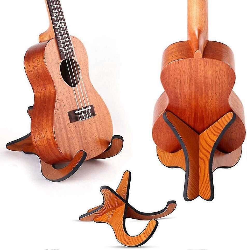 Wooden Ukulele Stand Folding Holder For Mandolin Violin Guitar Banjo ...
