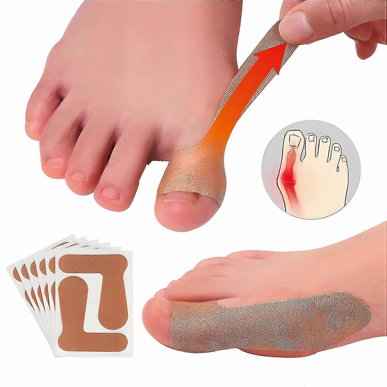 Big Toe Valgus Orthotics, Bunion Corrector 50pcs Self Adhesive Big Toe ...