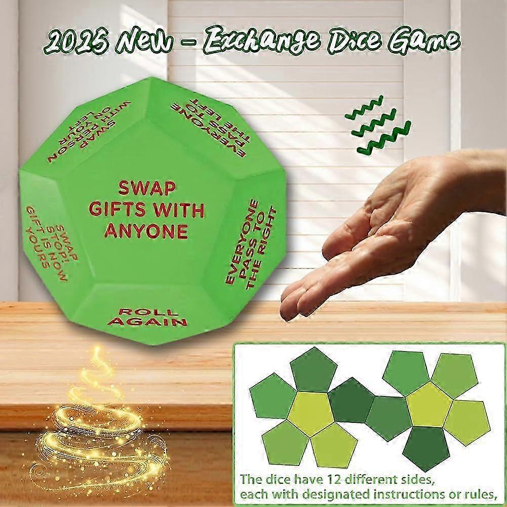 Santa Swap Gift Exchange Dice, 2025 New Christmas Exchange Dice Game ...
