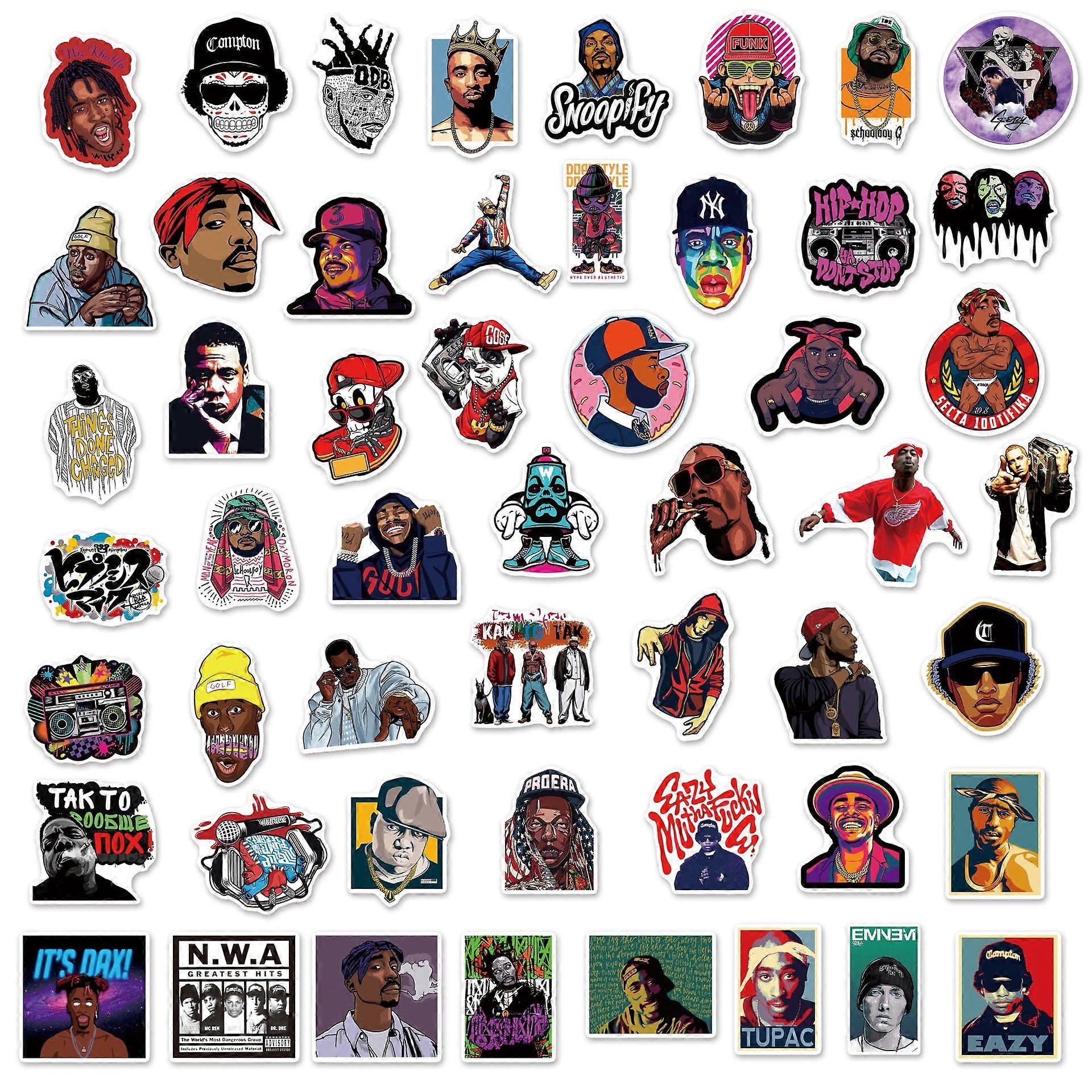 Stickers hip hop - 50 pcs multicolour | Fruugo AU