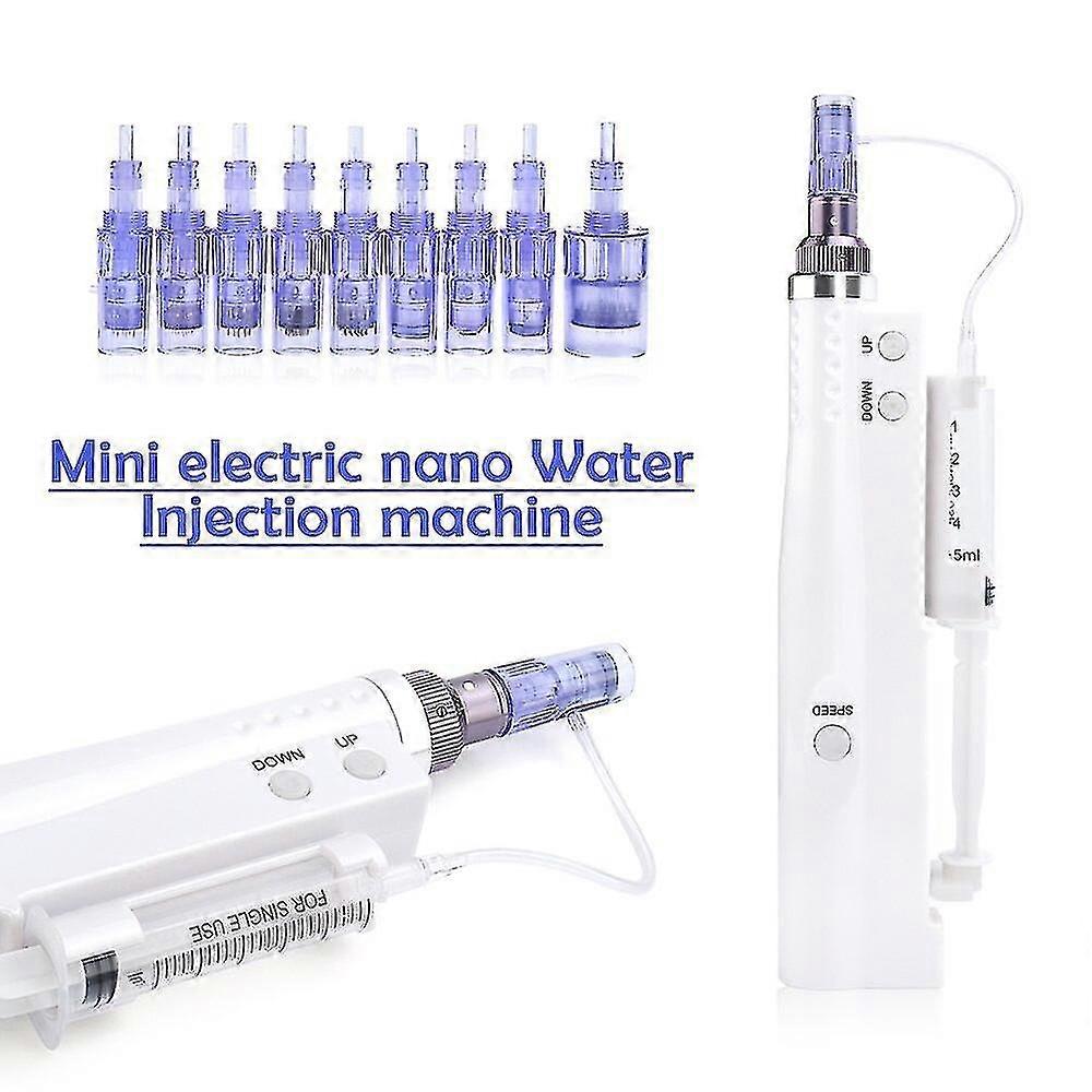 2 In 1 Hydra Injector Derma Pen Nano Mesotherapy Microneedle Dr Pen ...