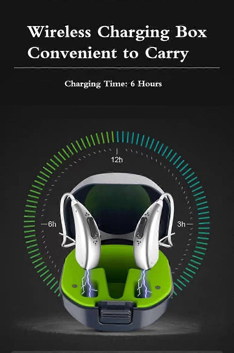 Bluetooth Hearing Aid ELHearing Rechargeable Lithium Battery Charger ...