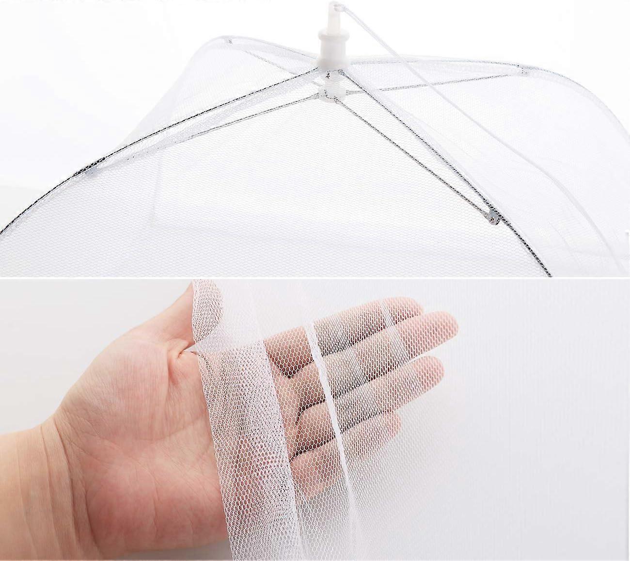 Foldable Food Cloche, 5 Reusable Food Mesh Covers, Anti-Fly Outdoor ...