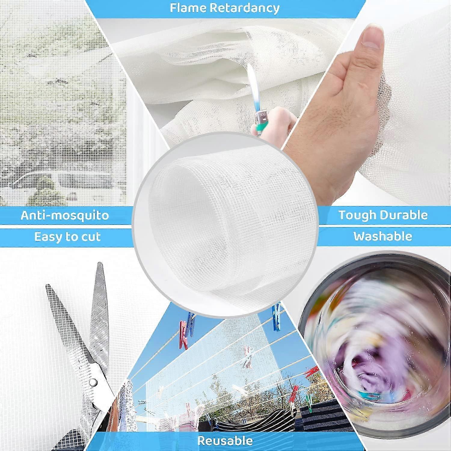 300x120cm Window Mosquito Net, Adjustable Window Mosquito Net Roll ...