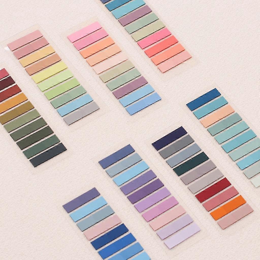 1600pcs Sticky Tabs Book Tabs 80 Color Morandi Sticky Tabs Color Page ...