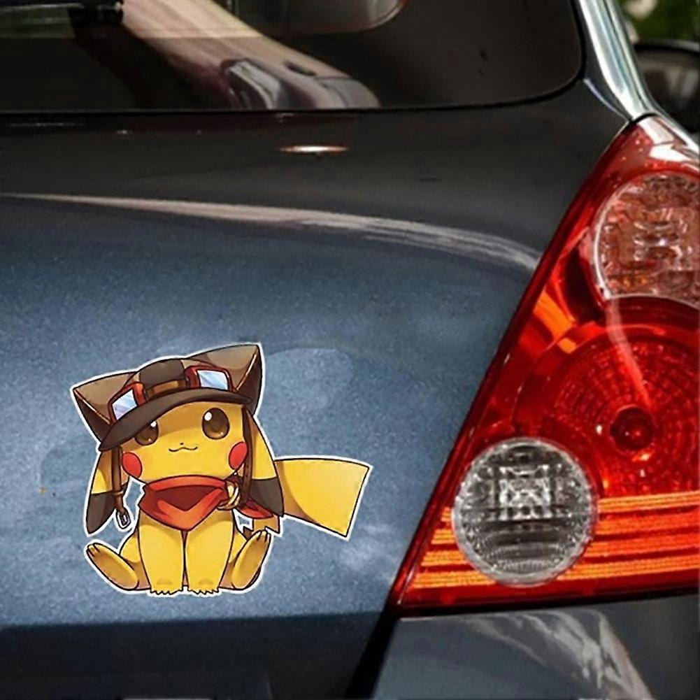 Cute Cartoon Pokemon Pikachu Car-Styling Motorcycle Laptop Sticker ...