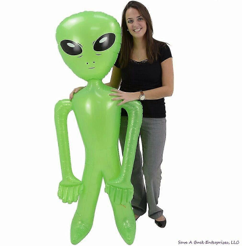 Green Alien Inflatable - 6 Foot Blow Up Prop Birthday Party Gift ...