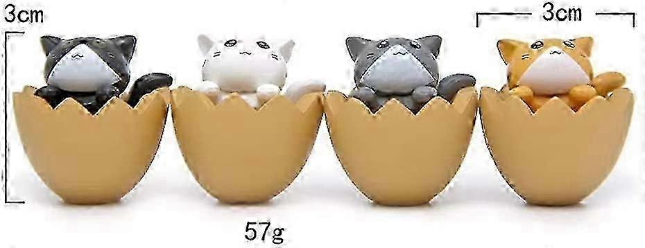 Creative Eggshell Cat Micro-Landscape Garden Beautification Doll ...