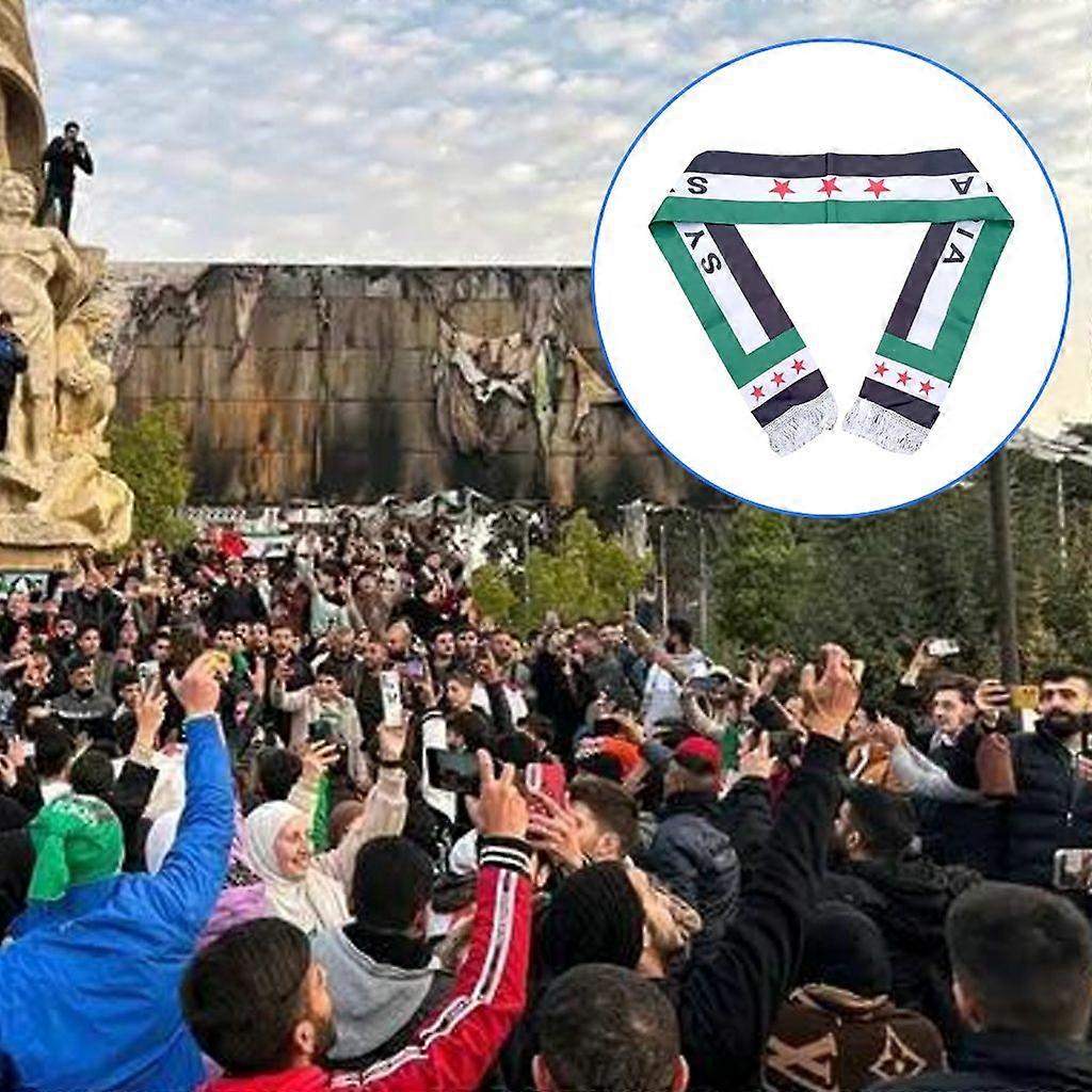 Soft and Comfortable Syria Flags Neck Scarf for Football Sports ...