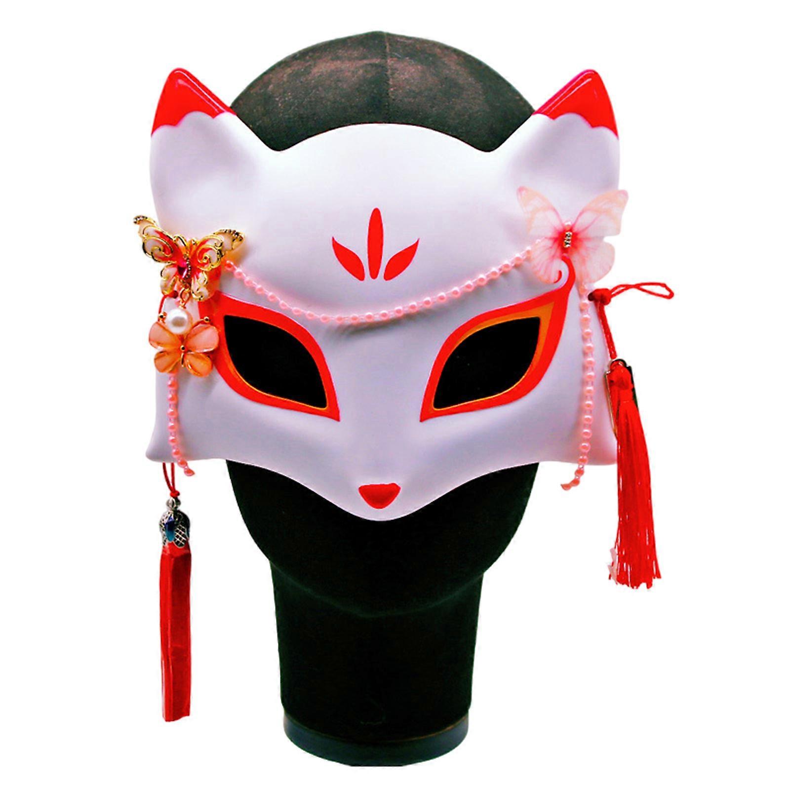Cats Mask Anime Anime Foxes Mask Masquerade Mask Halloween Mask Party ...