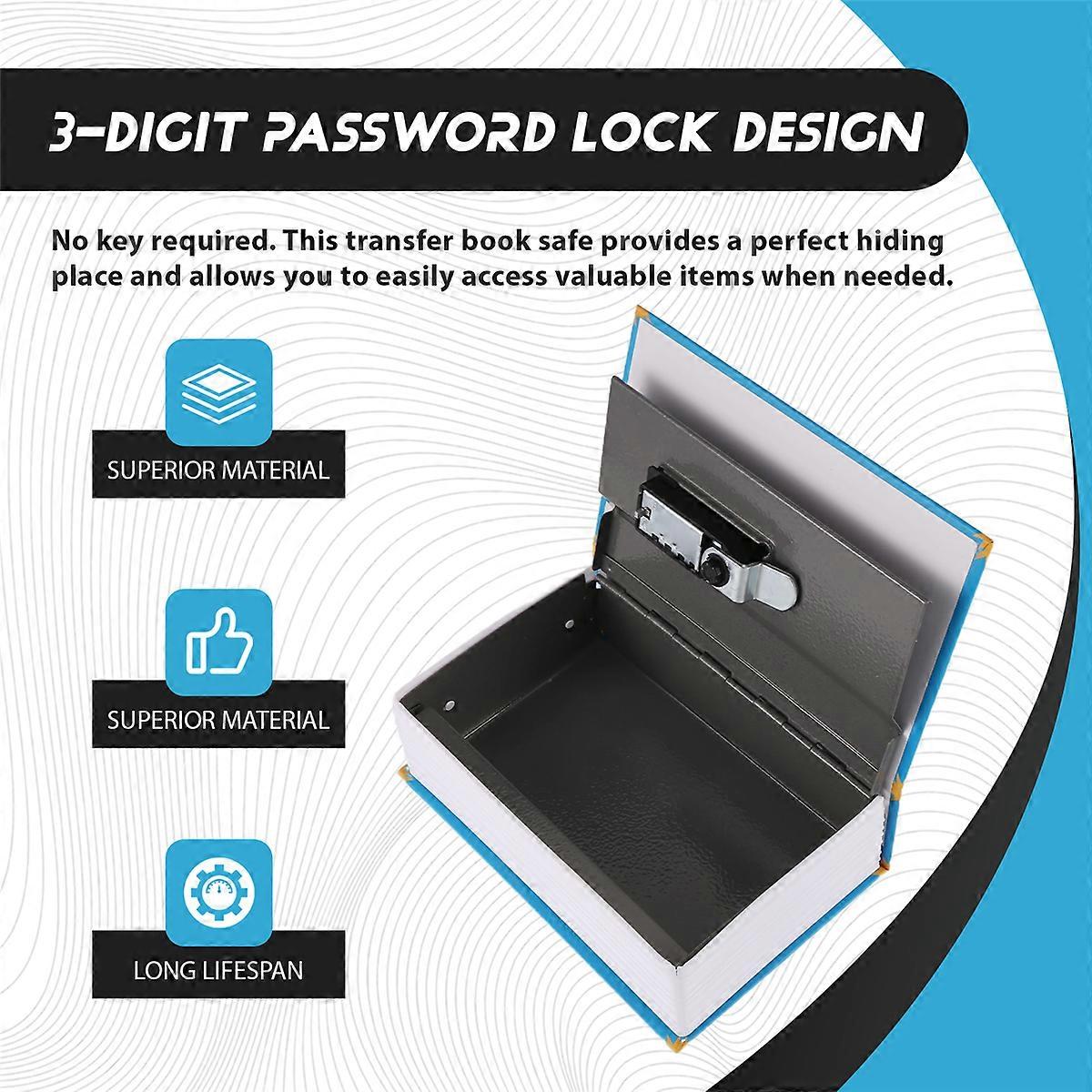 Dictionary Book Safe Storage Box, Hidden Safe with 3 Digital ...