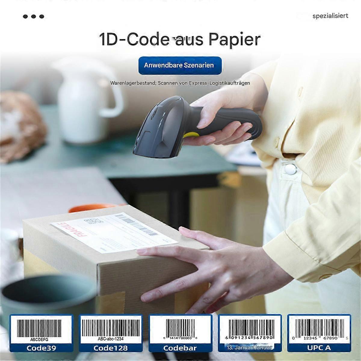 Scanner laser imaging wireless Bluetooth barcode scanner supermarket ...