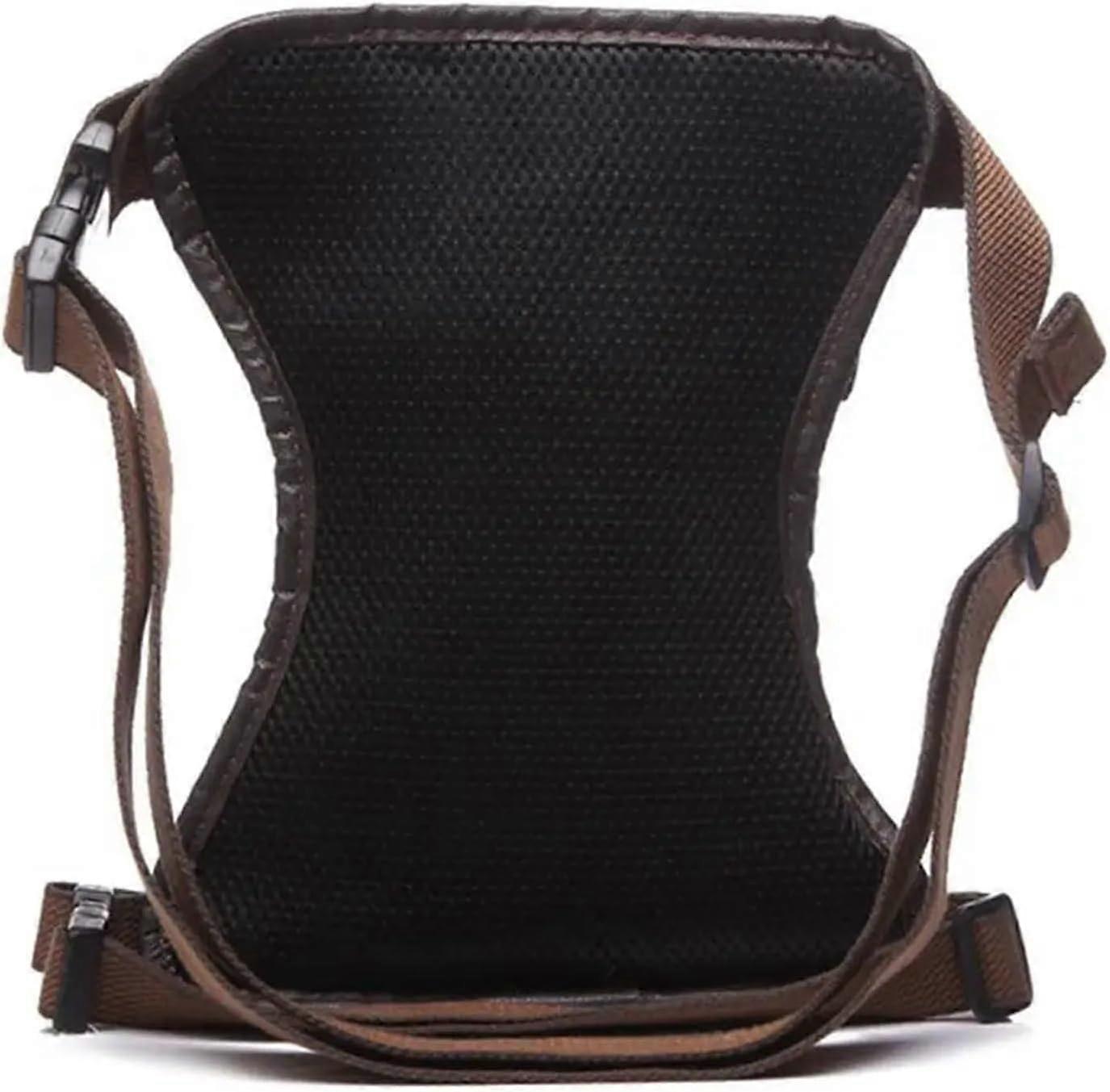 Motorcycle Leg Bag Riding Waterproof Canvas Waist Bag Brown Retro ...