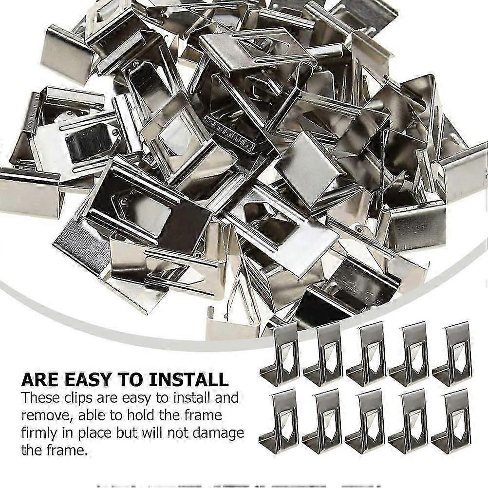 50pcs Photo Frame Metal Spring Turn Clips Hangers Hooks Accessories ...