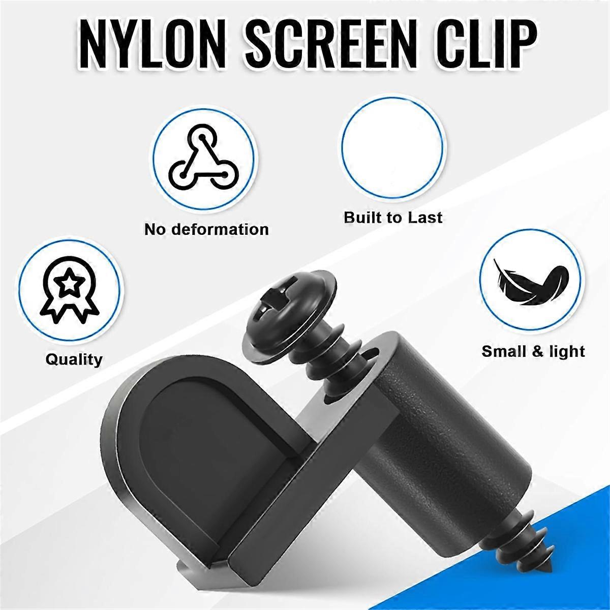 24 Pack 3/8inch Window Screen Clip with Screws Offset Window Clips for ...