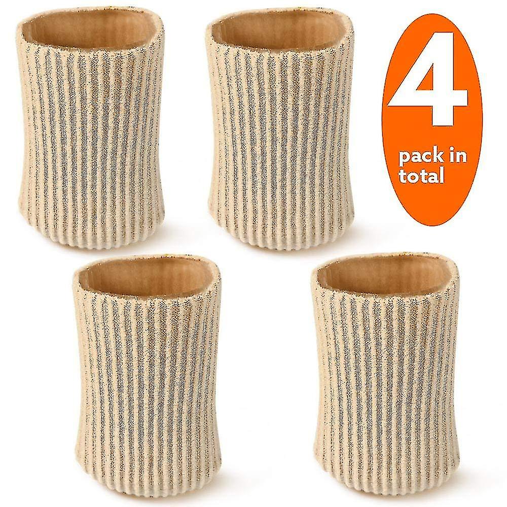 Gel Toe Caps,4 Pcs/pack For Big Toes, Toe Covers,toe Protectors (brown ...