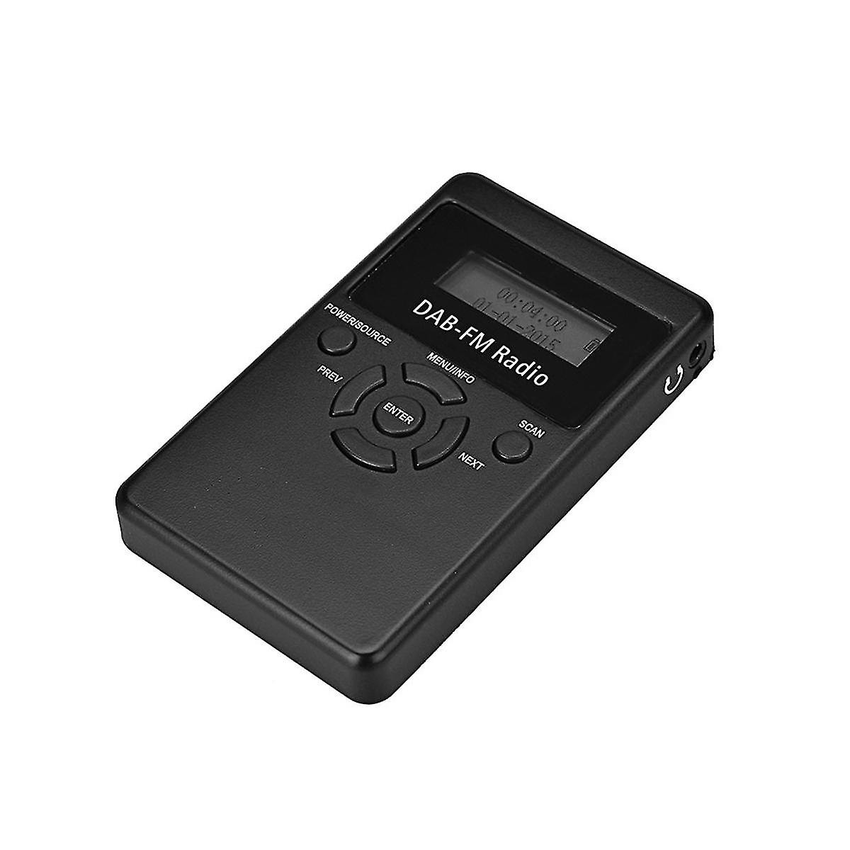 -101 Portable Mini Dab Digital Radio Dab+fm Radio Digital Broadcast ...