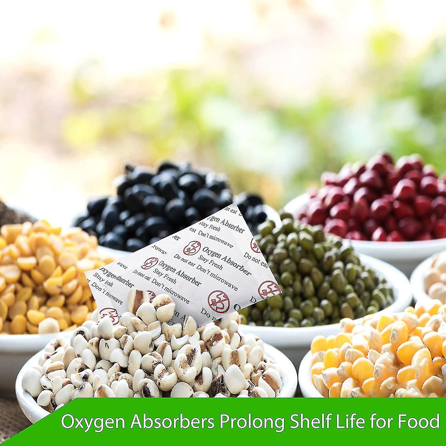 100 Pack 200cc Oxygen Absorber Sachets For Food Storage-yu | Fruugo UK