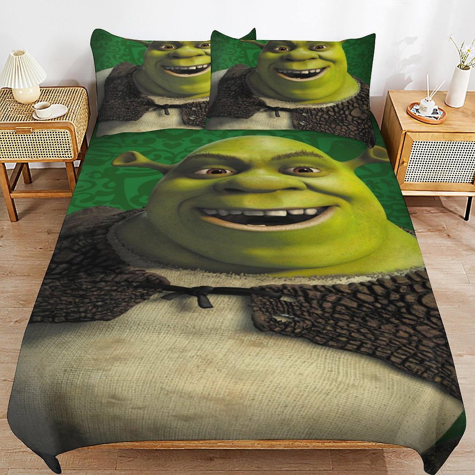 Shrek Bedding Sets Cute Bed Cover Anime Cartoon 3D Printed Lightweight ...