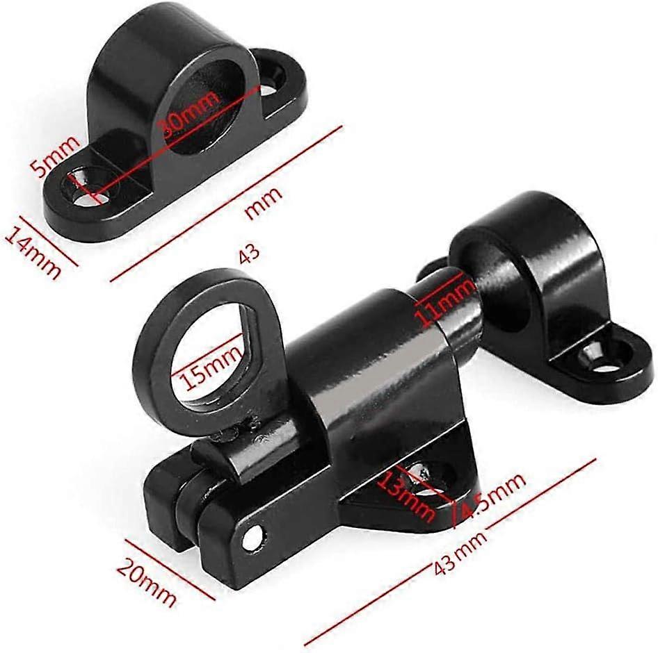 2 Piece Door Latch,Spring Latch,Bolt Door Latch,With 8 ScrewsSuitable ...