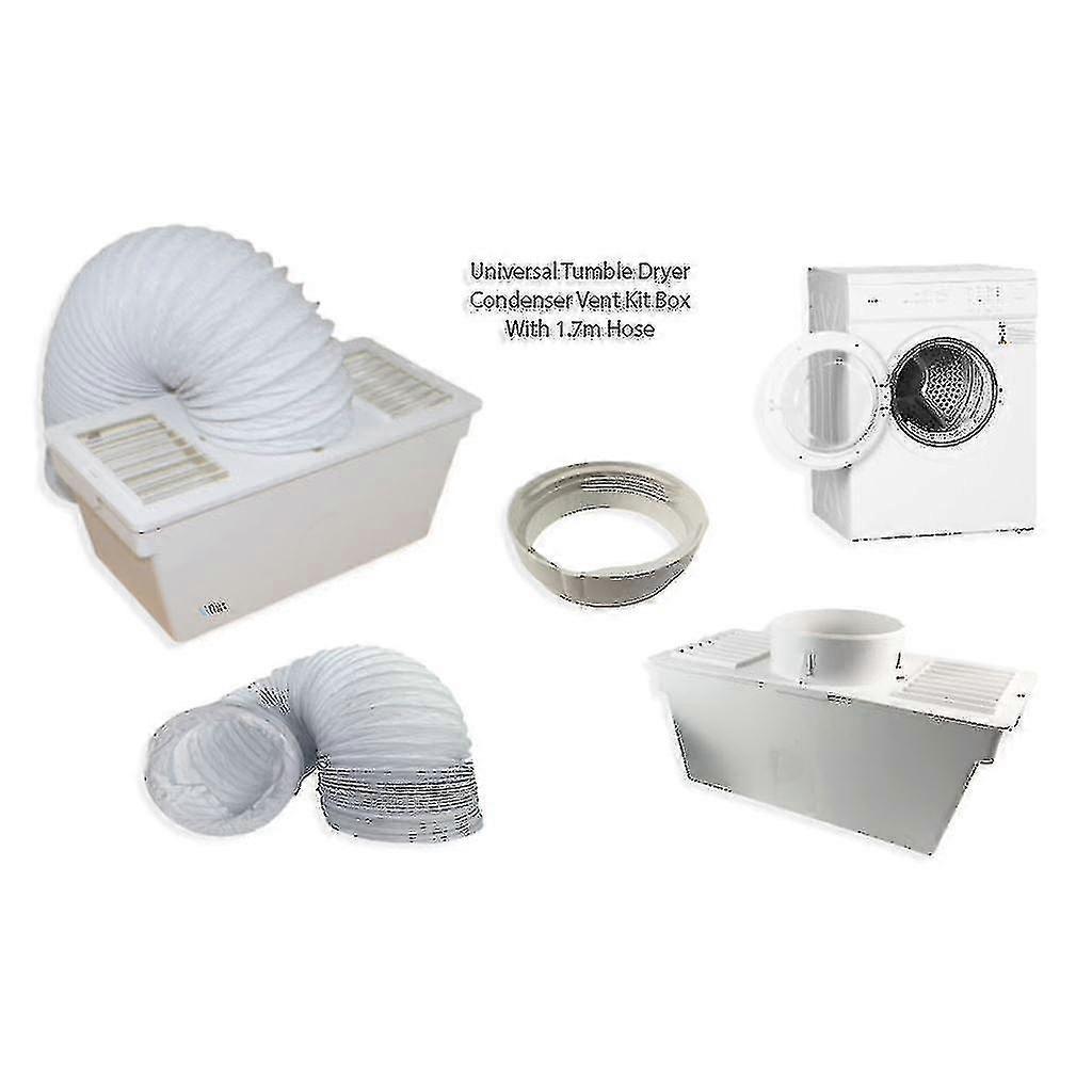 Universal Tumble Dryer Condenser Vent Kit Box With Hose Kb | Fruugo UK