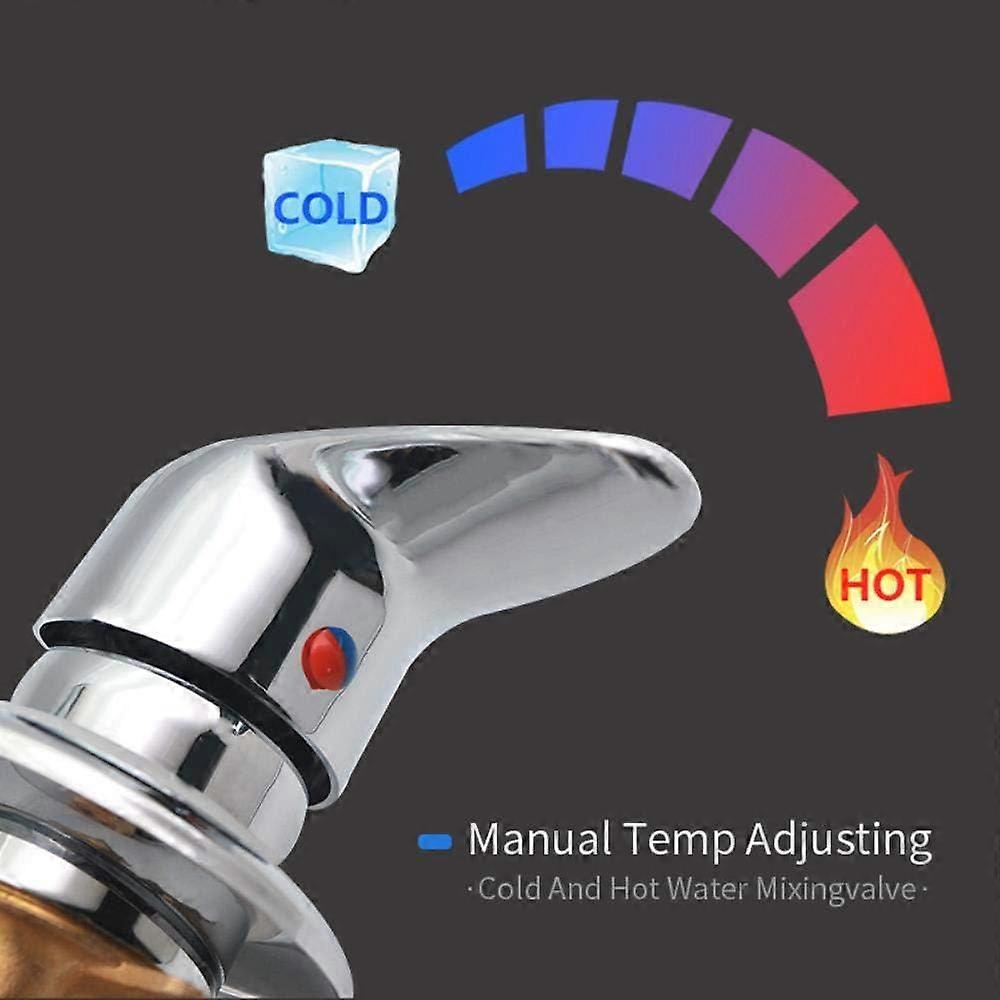 Shower Cabin Mixer Tap Brass Shower Faucet Outlet Diverter Chrome ...