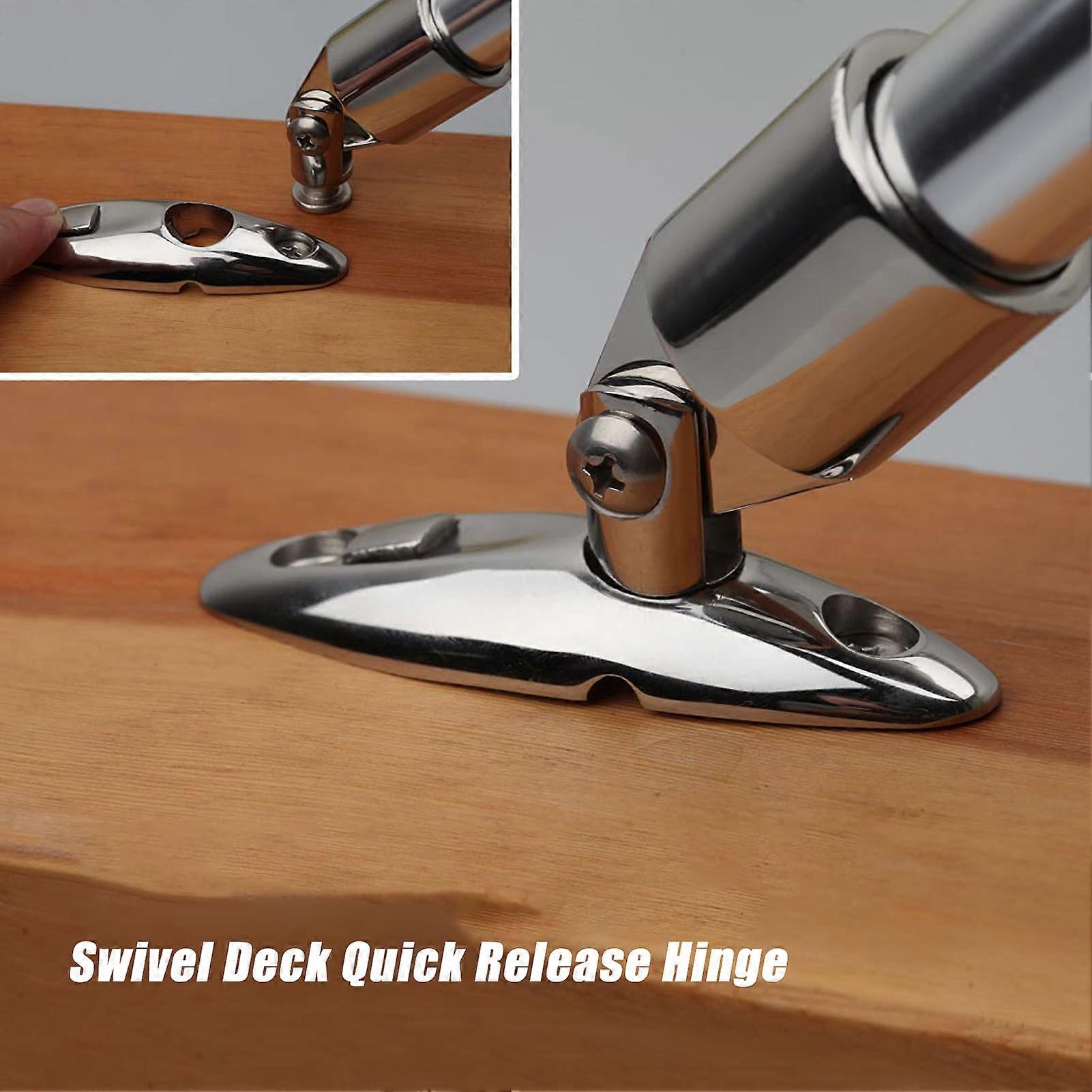 Swivel Deck Quick Release Hinge Stainless Steel 92mm Boat Bimini Top ...