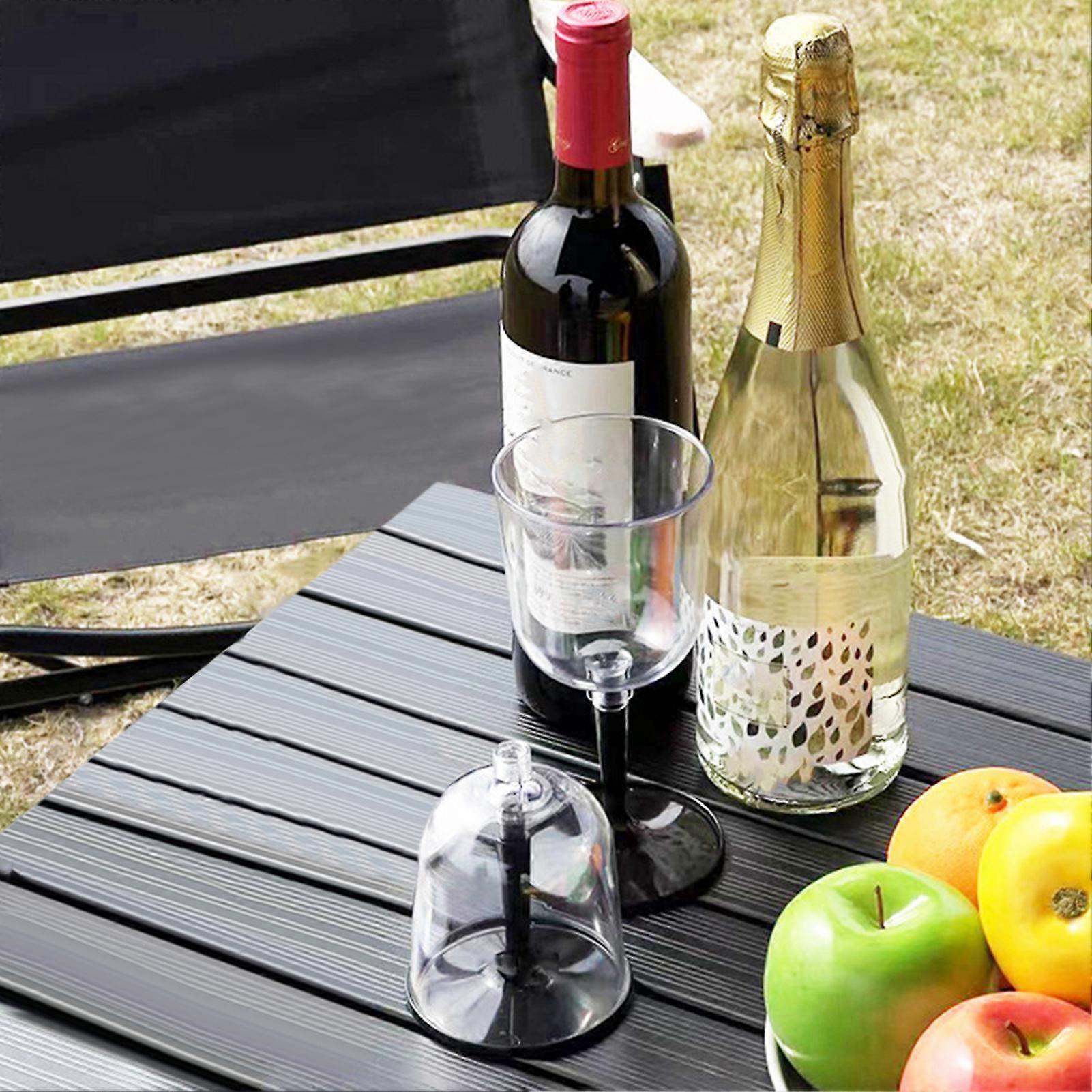 Outdoor Camping Collapsible Wine Glass with Detachable Stem Portable ...