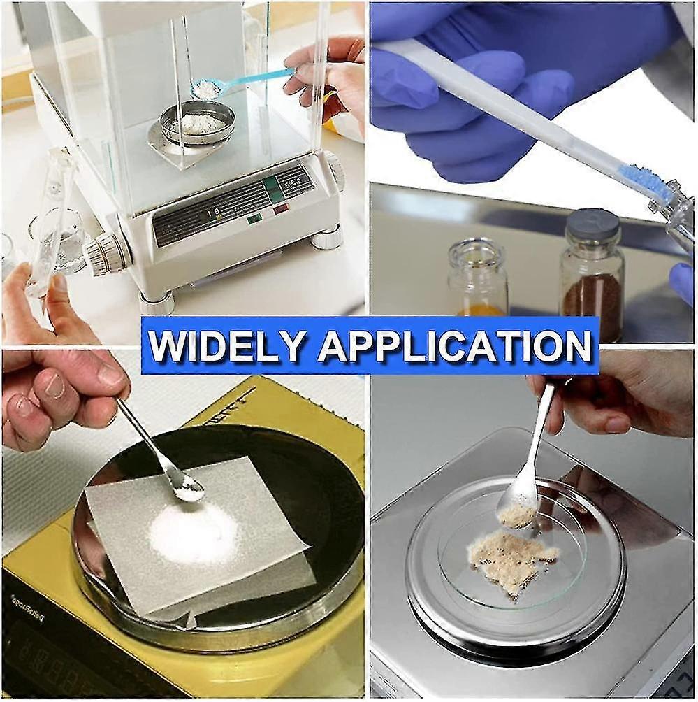 Stainless Steel Lab Scoop 10 Pcs Double Ended Lab Spoon Mini Laboratory ...