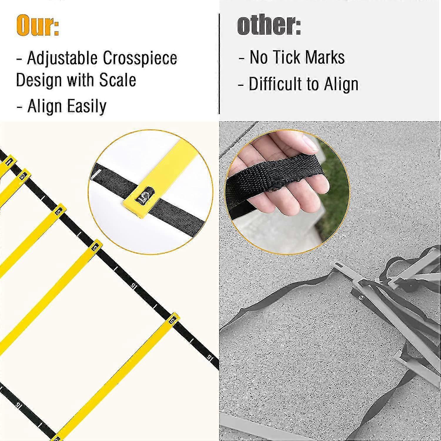 Piao Agility Ladder - Agility Speed And Balance Training Ladder For ...