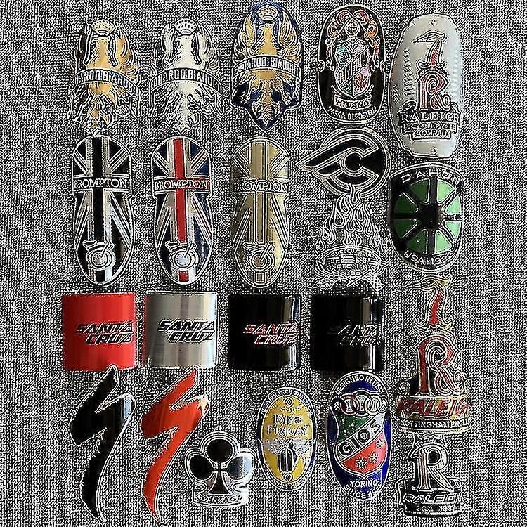Alloy Head Badge Decals Sticker For Bmx Bicycle Road Bike Frame Stem ...