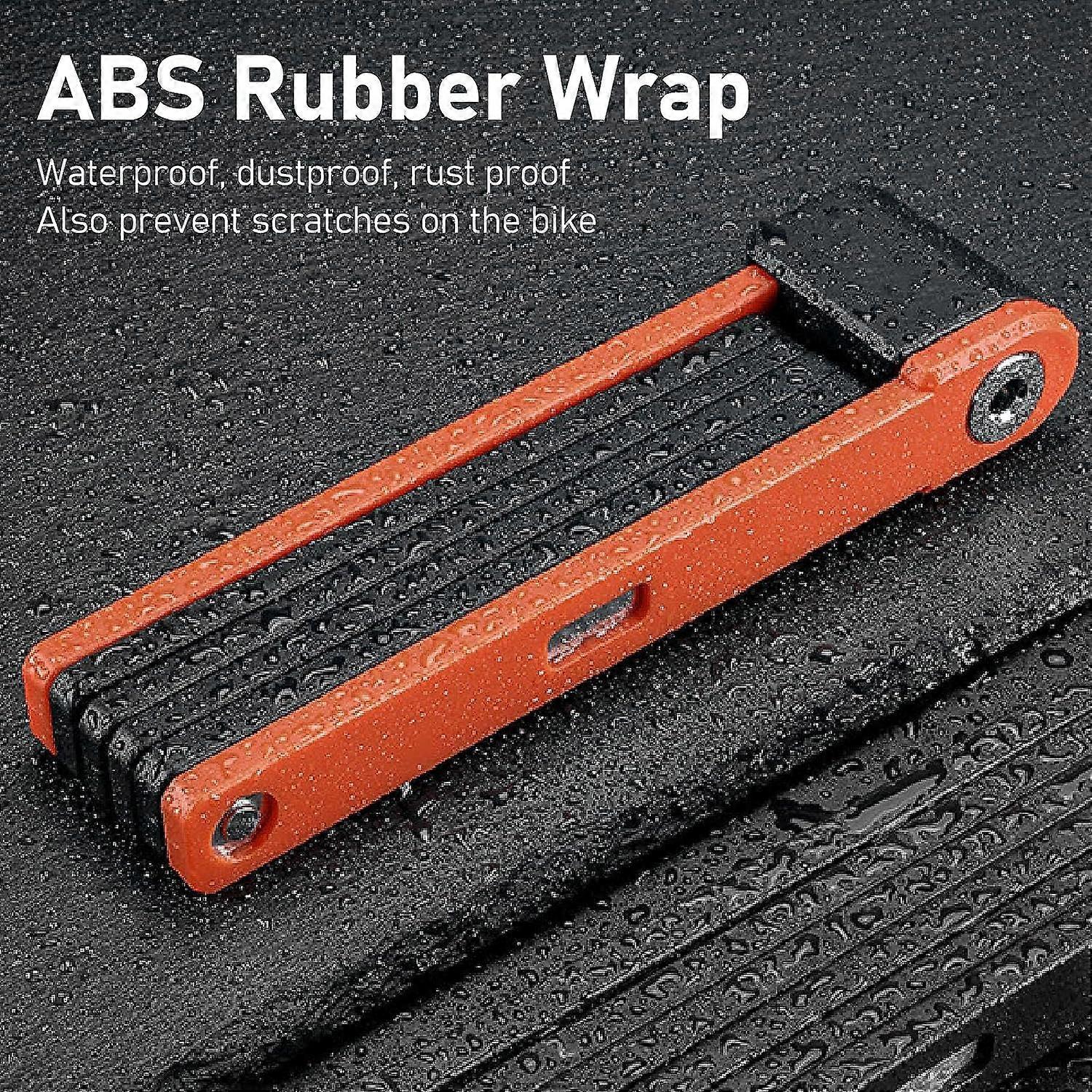 Folding Bike Lock Bendable Alloy Steel Prevent Theft Waterproof Folding ...